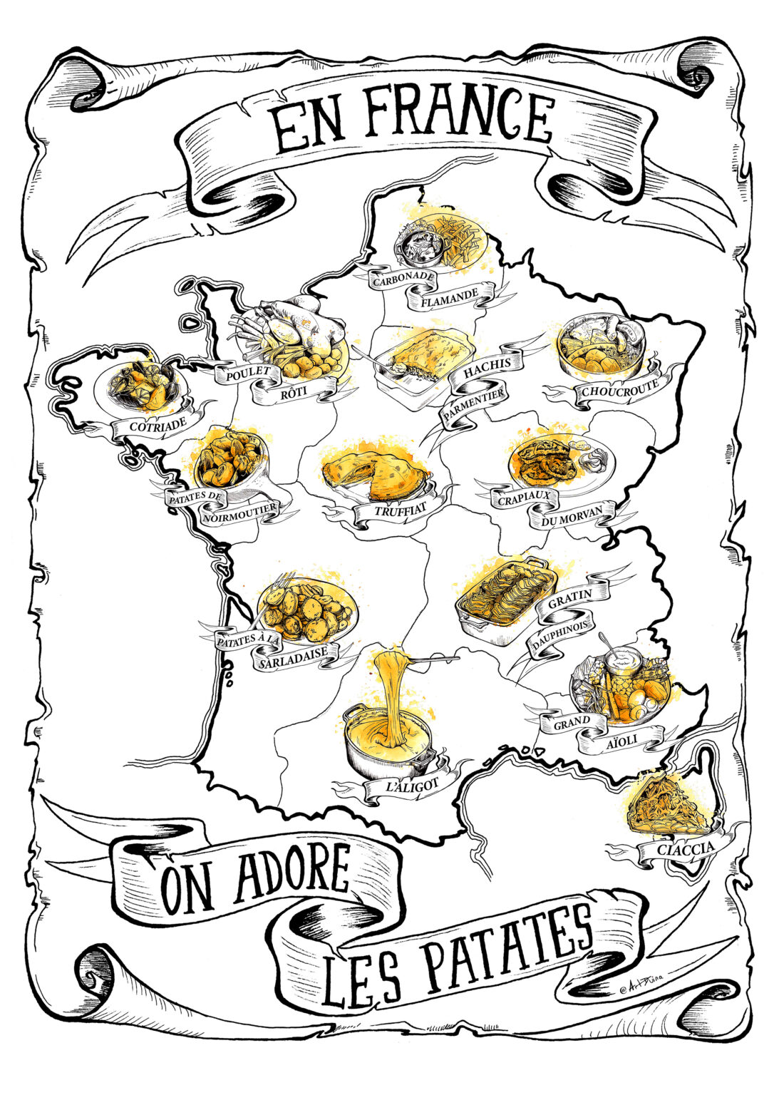 Cartographie culinaire - Projet communautaire - Artduina